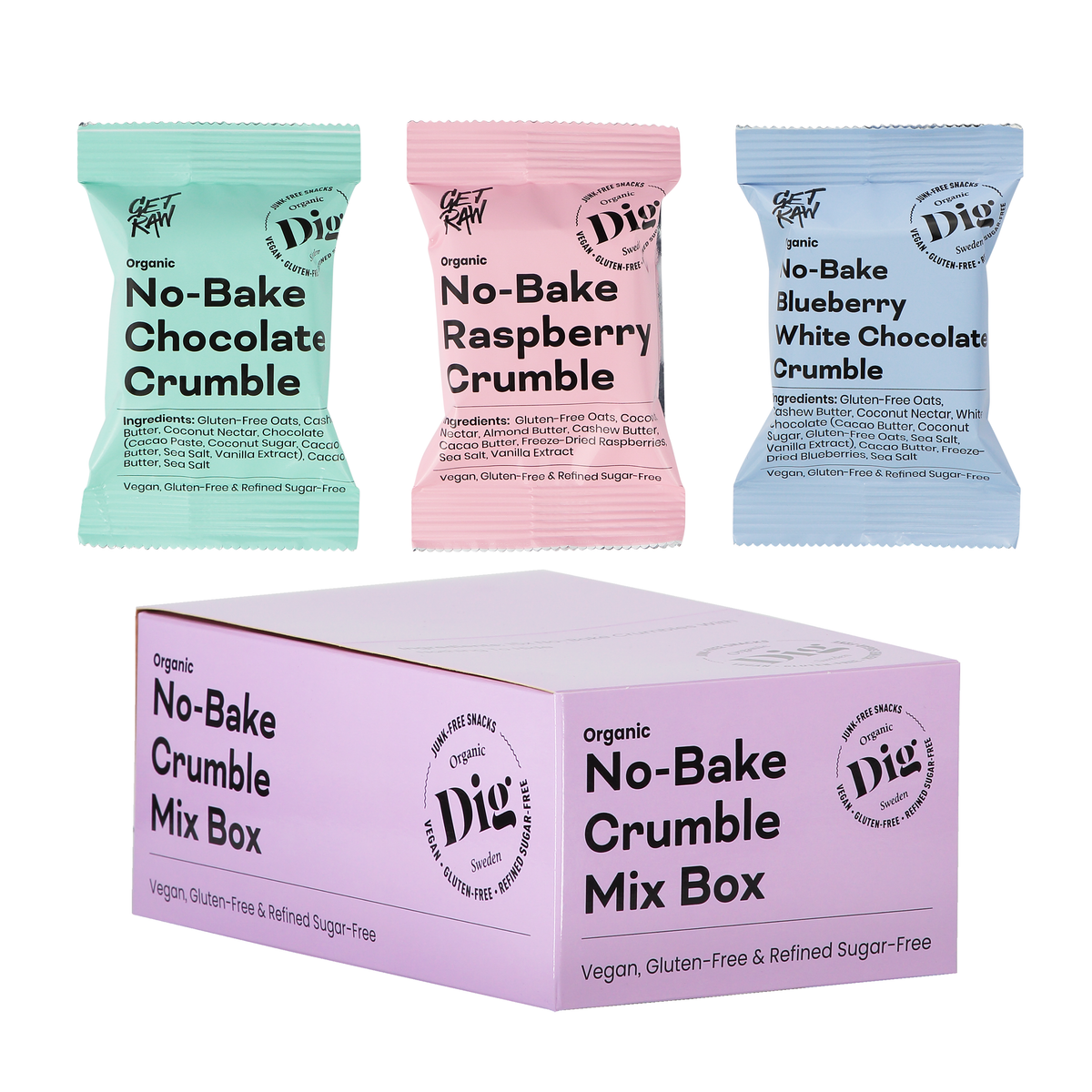No-Bake Crumble Mix Box 15 x 35g – Dig