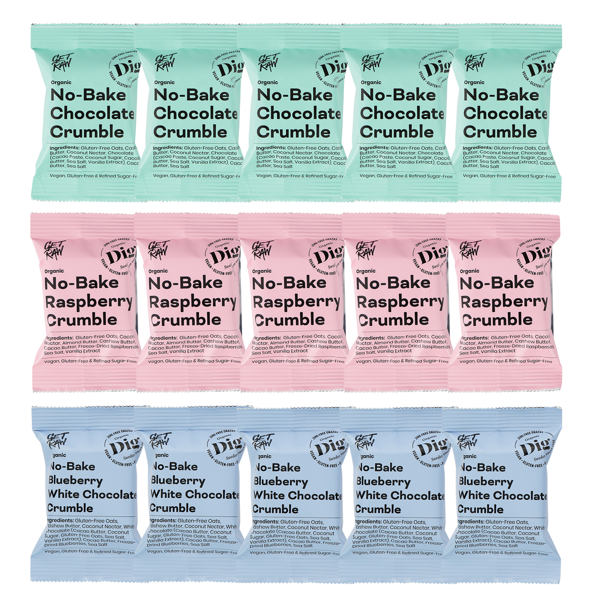 No-Bake Crumble Mix Box 15 x 35g – Dig